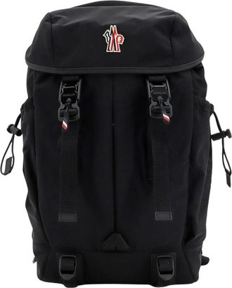 Moncler Sac &agrave; dos en cuir - Homme - Sacs - Noir - Taille: ONE Size
