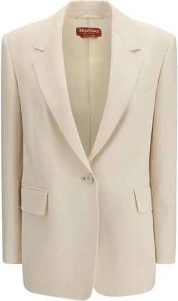 Max Mara Femme, Vestes, Beige, Taille: 34 FR Classic Triacetate Blazer