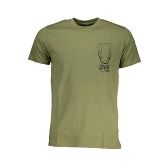 Cavalli Verde Cotton T-Shirt - - Tops - Herren - Gr&uuml;n - 2XL