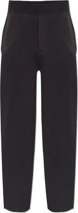 Emporio Armani Homme, Pantalons, Noir, Taille: M Icon ASV Knitted Elasticated-Waist Pantalons