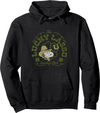 Peanuts Snoopy Lucky Lasso Cowboyclub, Westerndesign Pullover Hoodie