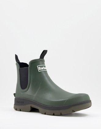 Barbour Nimbus - Olivgr&uuml;ne Gummistiefel im Chelsea-Stil