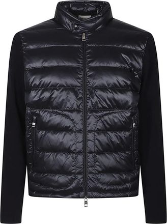 Moncler Homme, Vestes, Bleu, Taille: M Cardigan en tricot