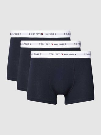 Tommy Hilfiger Regular Fit Trunks mit elastischem Label-Bund im 3er-Pack