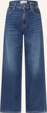 Replay Wide Leg Jeans Cary blau
