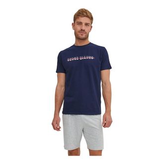 Serge Blanco Ensemble Pyjama court Tshirt col rond homme en coton