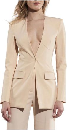 Patrizia Pepe Femme, Vestes, Beige, Taille: 38 FR Veste Tailleur