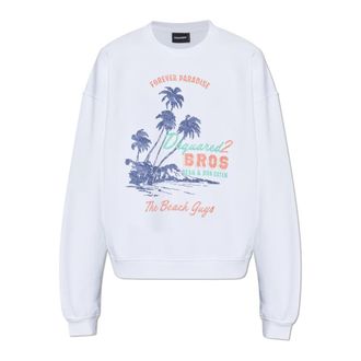 Dsquared2 Colorful Print Sweatshirt - - Sweatshirts & Hoodies - Herren - Wei&szlig; - S