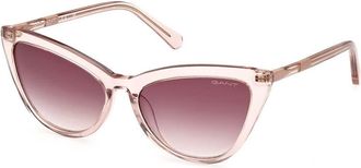 GANT Damen GA8096 Sonnenbrille, rosa (Shiny Pink), 56/16/140