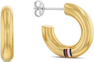 Tommy Hilfiger Jewelry Boucles dOreilles Créoles pour Femme en Or Jaune - 2780949