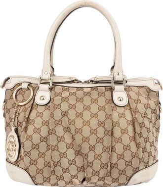 Gucci Crossbody Bags - Gucci GG Monogram Sukey Handbag - Gr. unisize - in Braun - f&uuml;r Damen