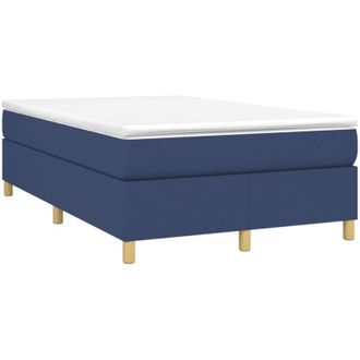 vidaXL Cadre de lit sans matelas bleu 120x200 cm tissu Vidaxl