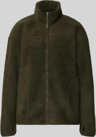 Pieces Relaxed Fit Teddyjacke mit Stehkragen Modell SAIDA