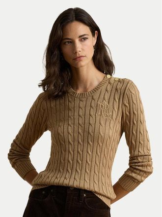 Lauren Ralph Lauren Pullover 200P14039500 Dunkelbeige Regular Fit