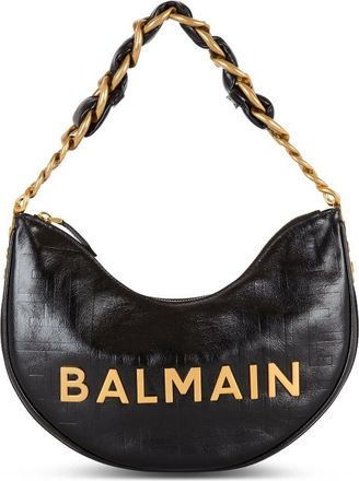 Balmain sac porté épaule Soft Moon 1945 - Noir