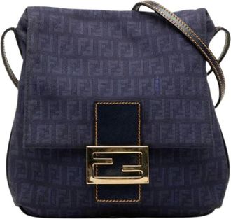 Fendi Sac bandouli&egrave;re vintage Pre-owned - Femme - Pre-owned - Bleu - Taille: ONE Size