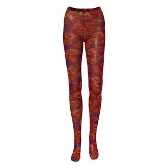 Dolce & Gabbana Femme, Sous-v&ecirc;tements, Multicolore, Taille: 38 FR Collant imprim&eacute; floral