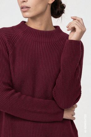 Monari Strickpullover Pullover Basic Perlfang Regular fit mit Stehkragen