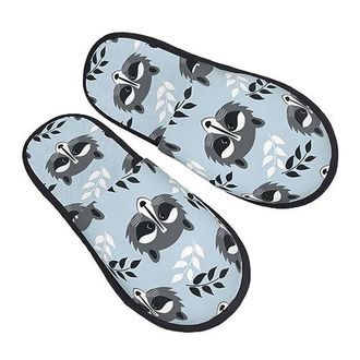 Generic Raton Laveur Mignon Unisexe Chaussures De Maison Confortable Pantoufles Chaud Chaussons Pour Ext&eacute;rieur Int&eacute;rieur Hiver L