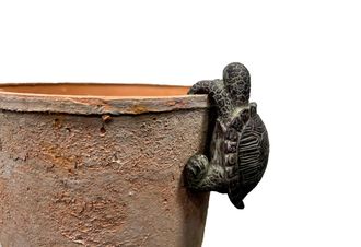 Esschert Design Topfaufh&auml;nger, Kunstharz, Gr&uuml;nspan