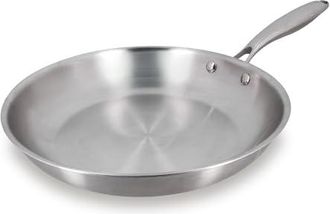 Menastyl Cuisson Po&ecirc;le inox 28 cm Trinox tous feux dont Induction - Structure 3 couches inox/aluminium - Qualit&eacute; Professionnelle - Sans substances nocives - Lave-vaiss