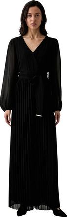 Joseph Ribkoff Femme, Combinaisons et Ensembles, Noir, Taille: 48 FR Combinaison portefeuille &agrave; jambes larges pliss&eacute;es