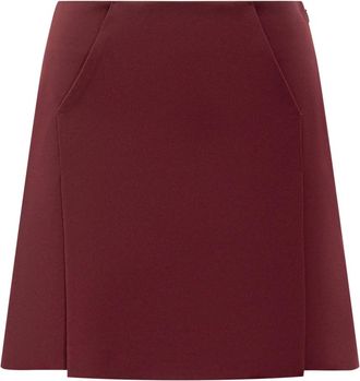 Genny Femme, Jupes, Rouge, Taille: 46 FR Mini-jupe Bordeaux