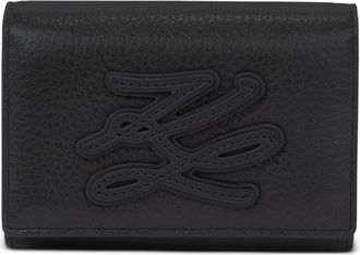 Karl Lagerfeld Femme, Accessoires, Noir, Taille: ONE Size Cartera Logo Relieve Zip Metalico