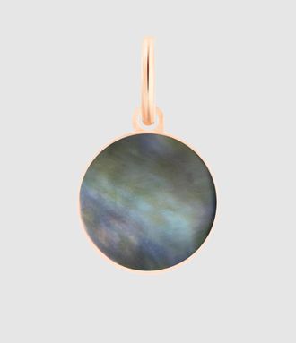 Ginette NY Pendentif Ever Mini Nacre Grise Or Rose