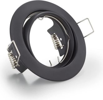 Trio Leuchten Einbauleuchten Jura 650100132, Metall Schwarz matt, exkl. 1x GU10, schwenkbar