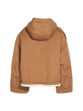Bellerose Cotton-Blend Hooded Jacket - Beige