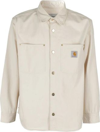 Carhartt Work in Progress Homme, Vestes, Beige, Taille: L Derby Shirt Jacket