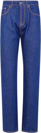 Versace Femme, Jeans, Bleu, Taille: W29 Jean Droit Taille Haute