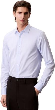 Calvin Klein Chemise en coton m&eacute;lang&eacute;