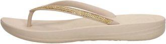 FitFlop Femme, Chaussures, Beige, Taille: 37 EU iQushion Sparkle Flip Flop