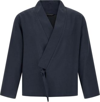 Kenzo Homme, Vestes, Bleu, Taille: M Veste Kimono