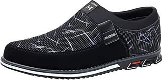 Generic Chaussures Oxfords pour Hommes Confortables, Derby Mens Shoes, Style de Mode Respirant Confortable Affaires sans Lacet Travail Loisirs Hit Couleur en 