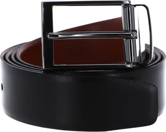 Joop JOOP Herren 7162 JOOPCOLL. Belt 3,5 cm G&uuml;rtel, Mehrfarbig (Schwarz-Cognac 10-55), 105