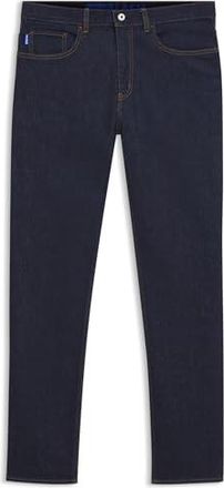 HUGO BOSS Hommes Ash Jean Slim en Denim Stretch Bleu fonc&eacute;