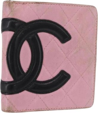 Chanel Portefeuille Bifold Vintage doccasion - Femme - Pre-owned - Rose - Taille: ONE Size