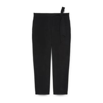 Fiorella Rubino Lenzing Ecovero Viskosehose - - Trousers - Damen - Schwarzk - 2XL