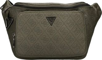 Guess Homme, Sacs, Vert, Taille: ONE Size Sac banane en similicuir