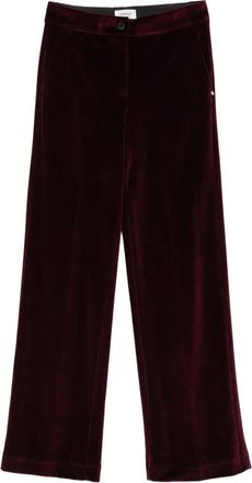 ottod'Ame Samthose mit geradem Bein - Rot