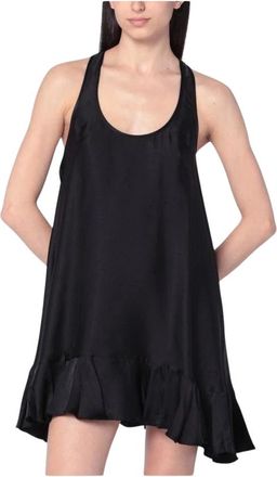Anine Bing Femme, Robes, Noir, Taille: 40 FR Silk Slip Dress
