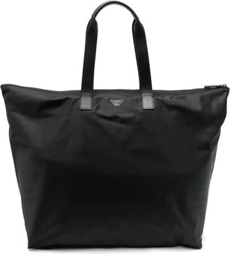 Emporio Armani Homme, Sacs, Noir, Taille: ONE Size Set Shopper + Pouch