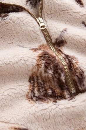 Next Fleecejacke Borg-Fleece mit halben Rei&szlig;verschluss (1-St)