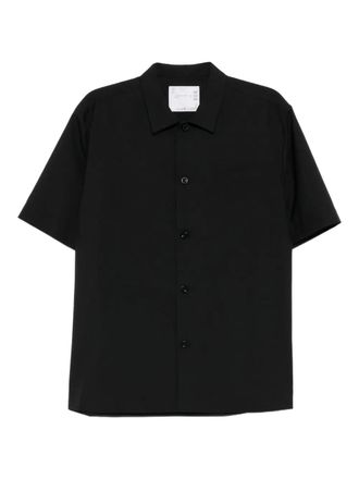 sacai chemise &agrave; manches courtes - Noir