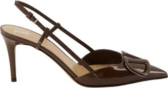 Valentino Garavani Femme, Chaussures, Brun, Taille: 40 EU VLogo Escarpins