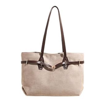 Generic Sac &agrave; bandouli&egrave;re en cuir synth&eacute;tique givr&eacute;, grande capacit&eacute;, polyvalent, sac &agrave; main en su&eacute;dine, sac fourre-tout simple, sac &agrave; main pour le travail, l