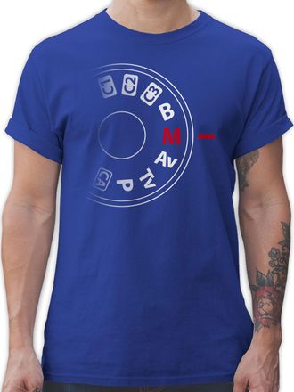 Shirtracer T-Shirt Herren - Geschenke - Kamera Einstellrad Fotograf Fotografie Geschenk Fotografen - XL - Royalblau - Photography Tshirt fotoapparat fotografiere